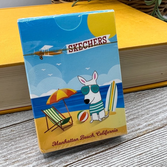 Skechers | Games | Sketchers Playing Cards Manhattan Beach Cali Dog On ...